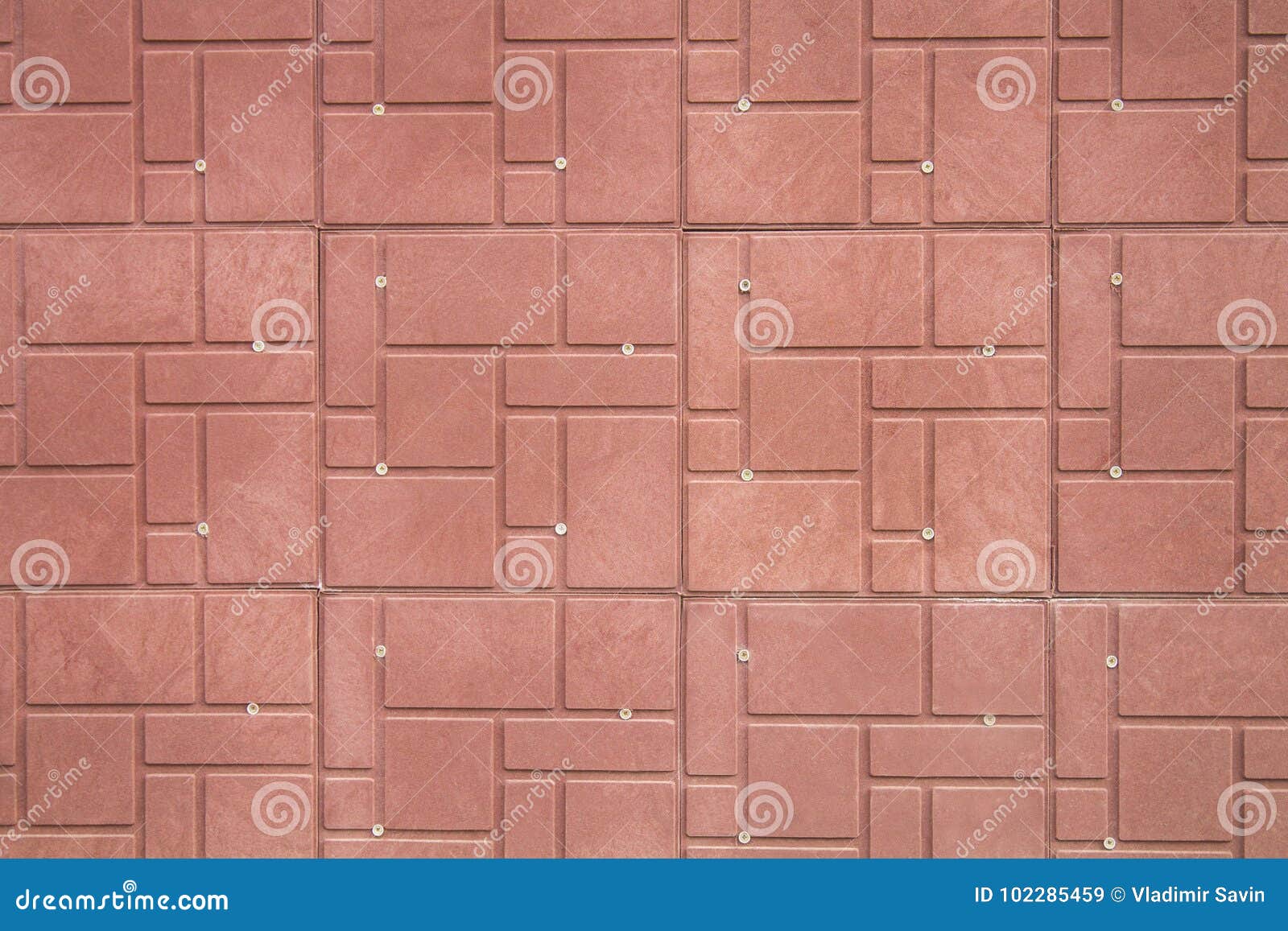 Red Decorative Tiles on the Wall Stock Image - Image of geometric ...