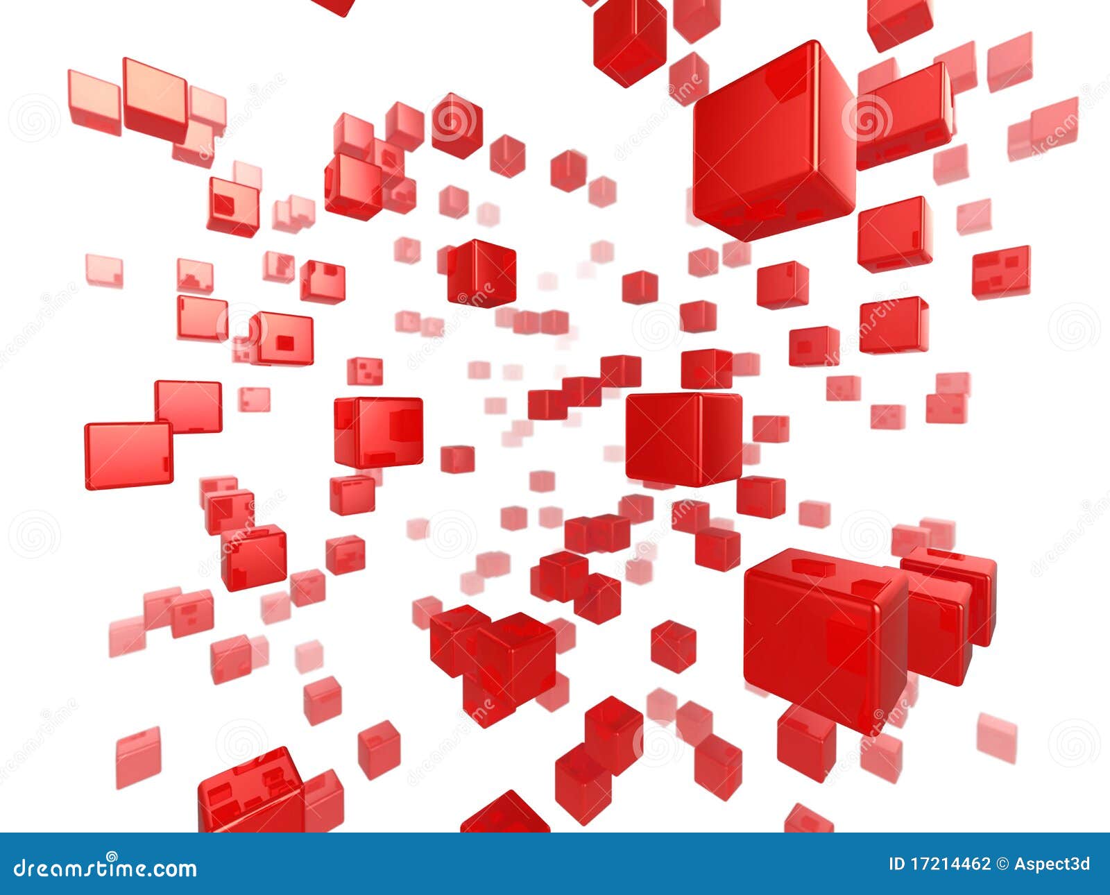 Red del cubo stock de ilustración. Ilustración de molécula - 17214462