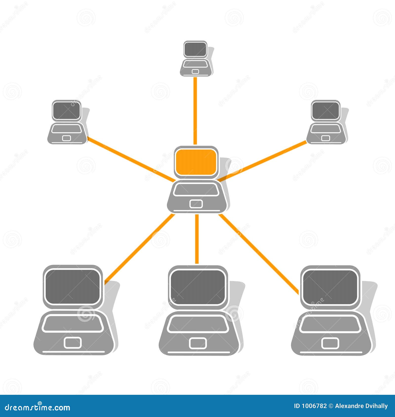 Red del Lan stock de ilustración. Ilustración de cable - 1006782