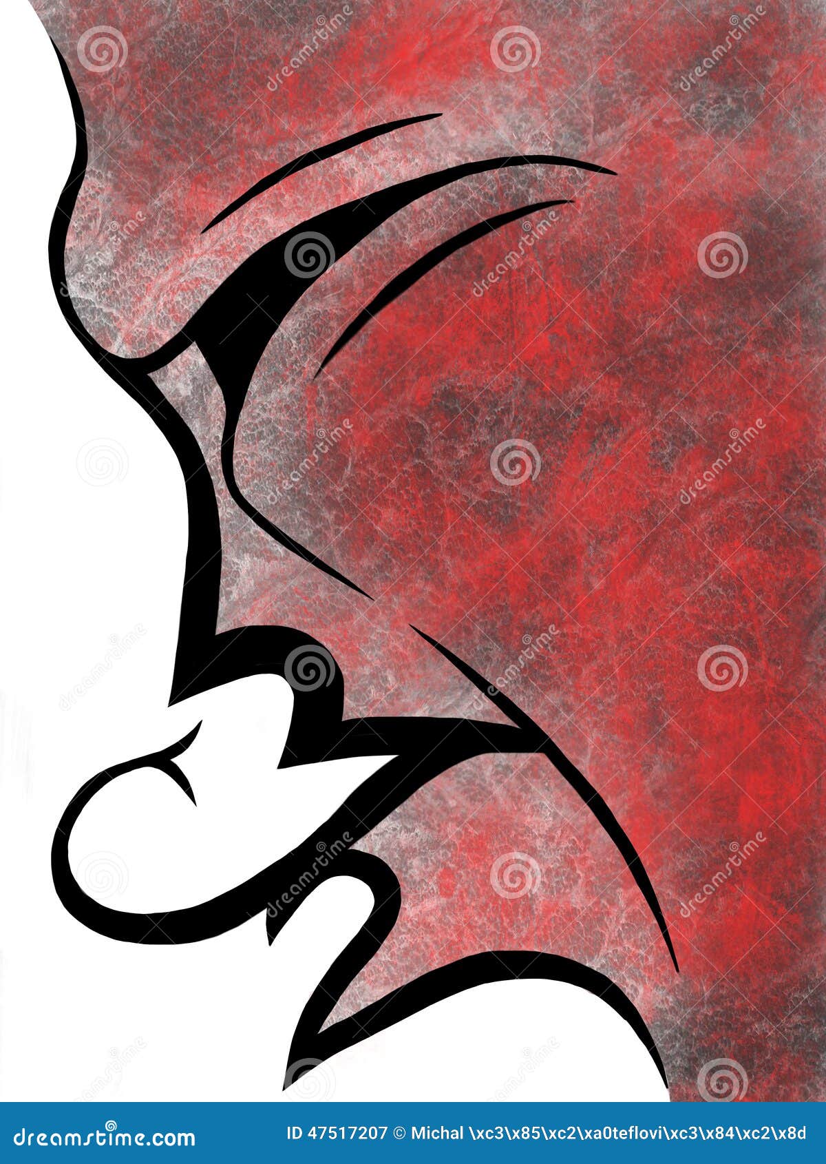 Red demon stock illustration. Illustration of comics - 47517207