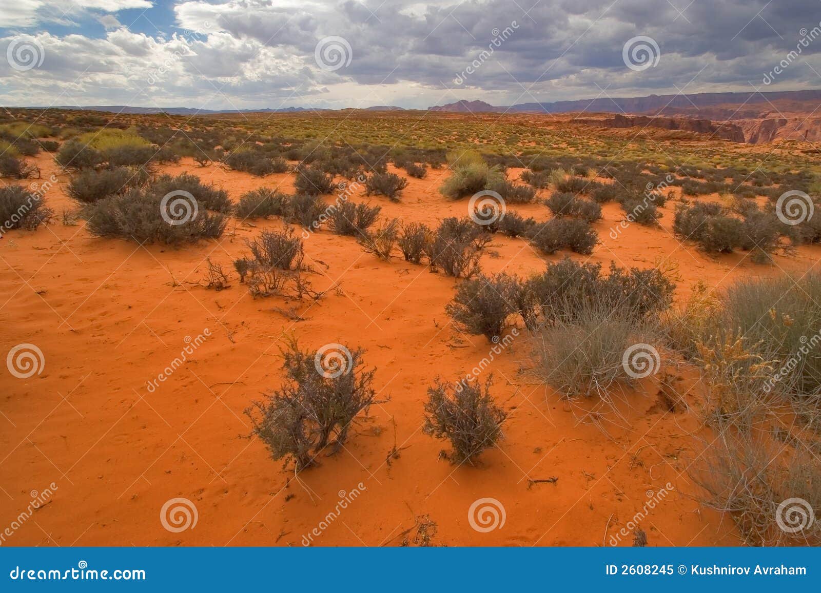 Red desert. stock image. Image of heat, flat, summer, color - 2608245