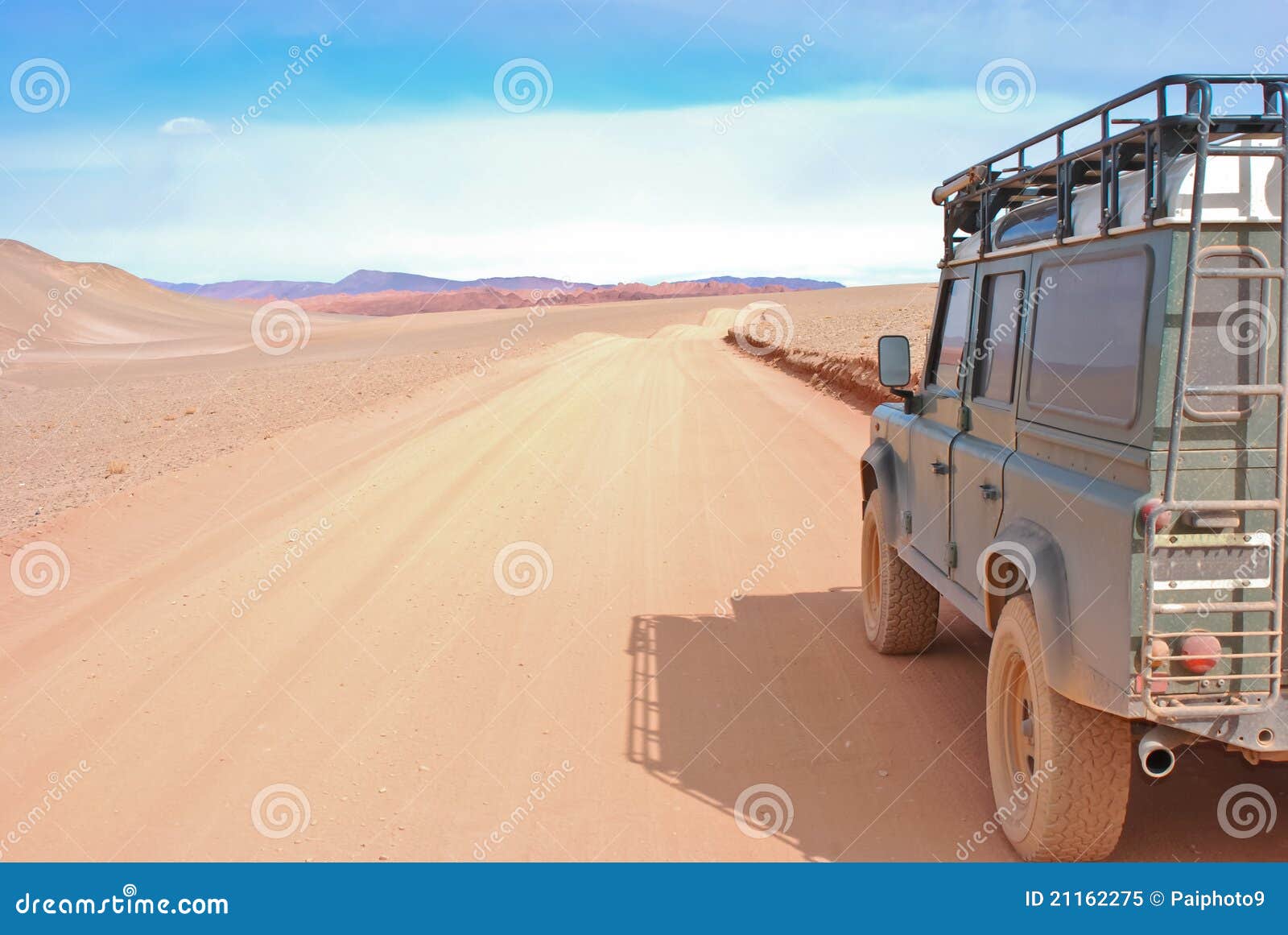 Red Desert Road in SUV stock image. Image of park, gigantic - 21162275