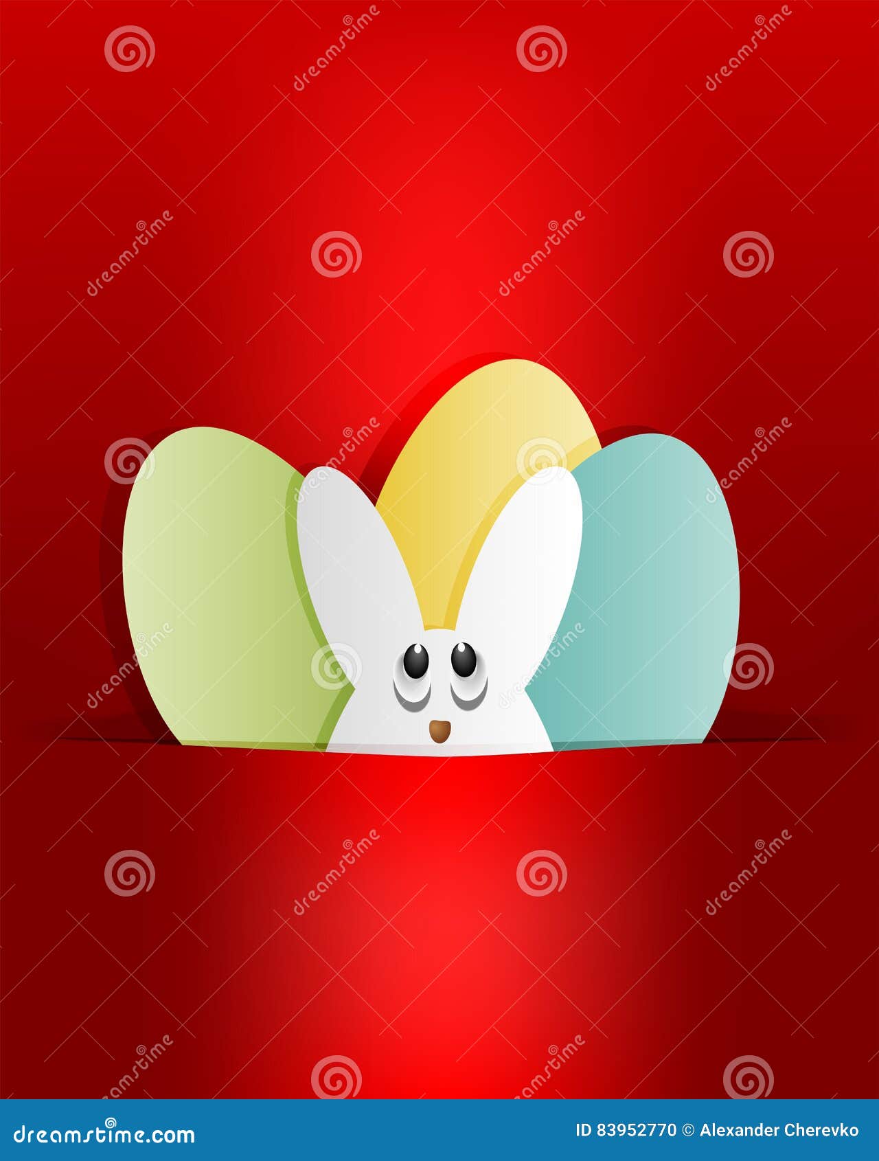 Red design, Easter Bunny stock vector. Illustration of emblem - 83952770
