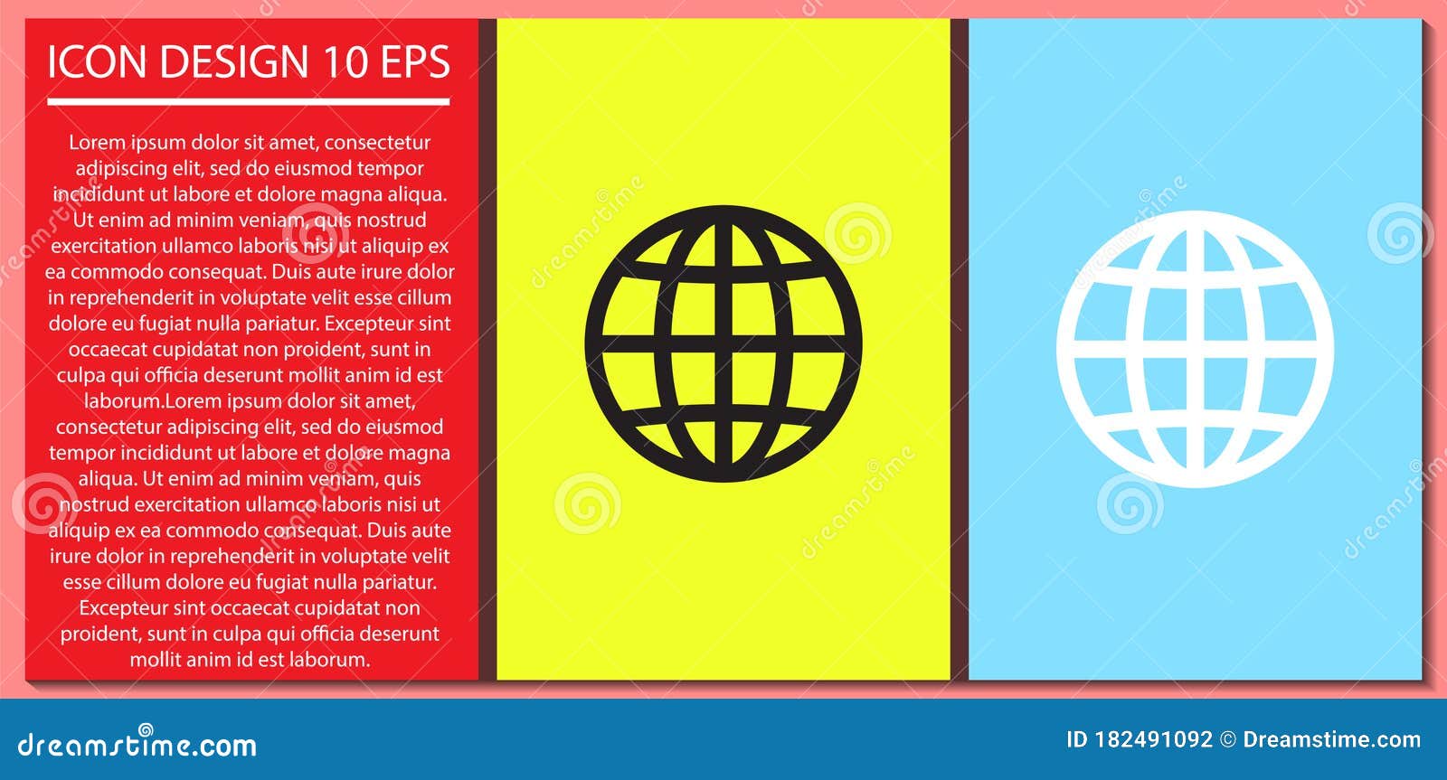World Vector Icon Design 10 Eps Illustration Stock Illustration ...