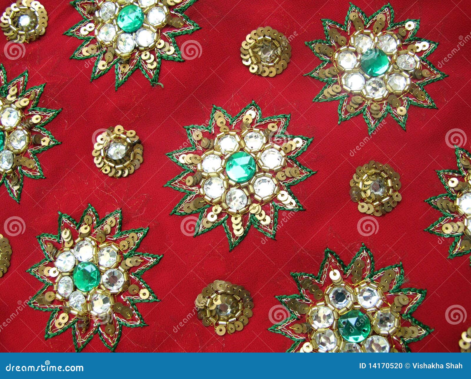 Red designer fabric stock photo. Image of traditional - 14170520