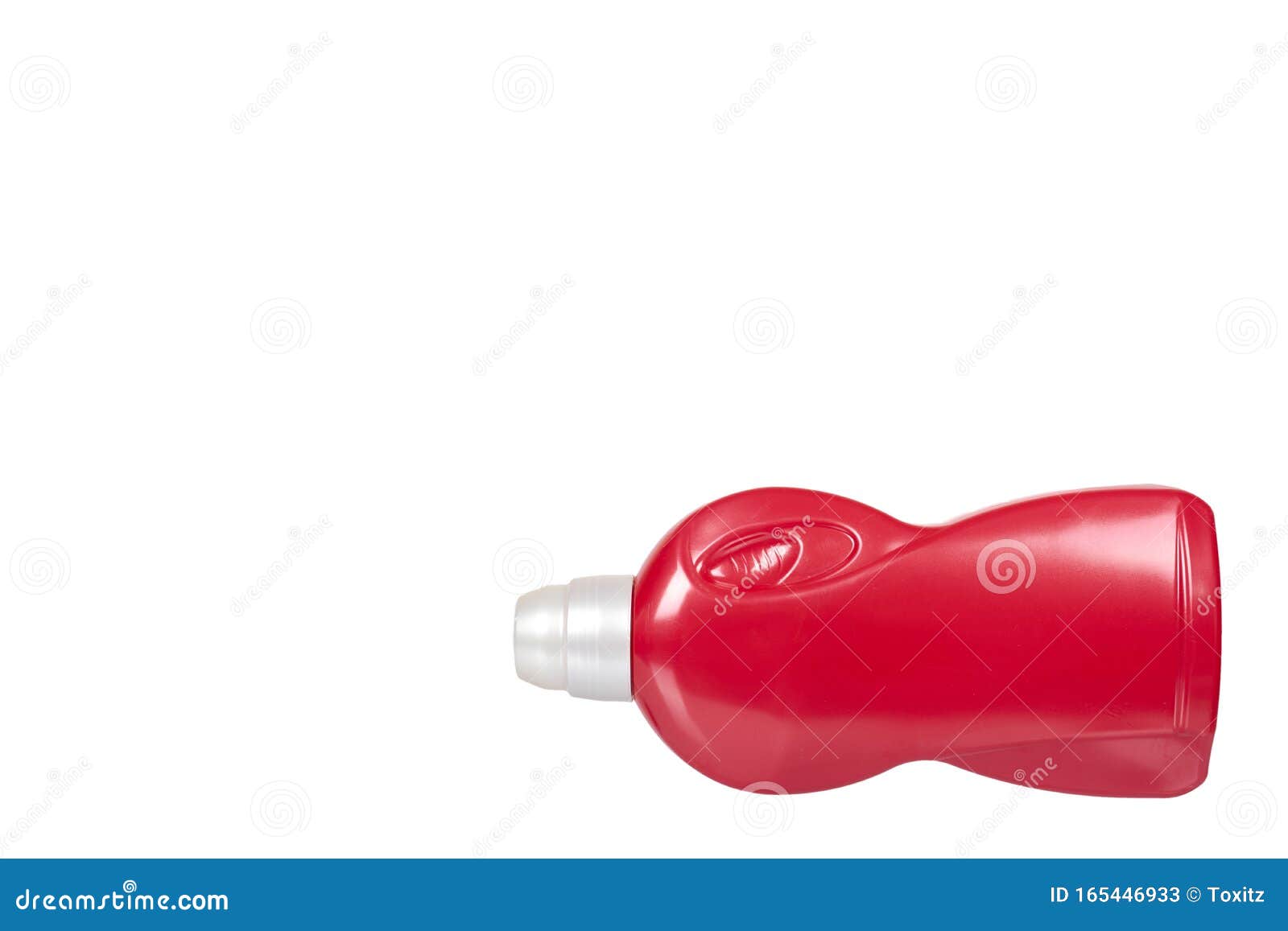 Red Detergent Bottle, Liquid Washing Soap for Textile. Isolated Stock ...