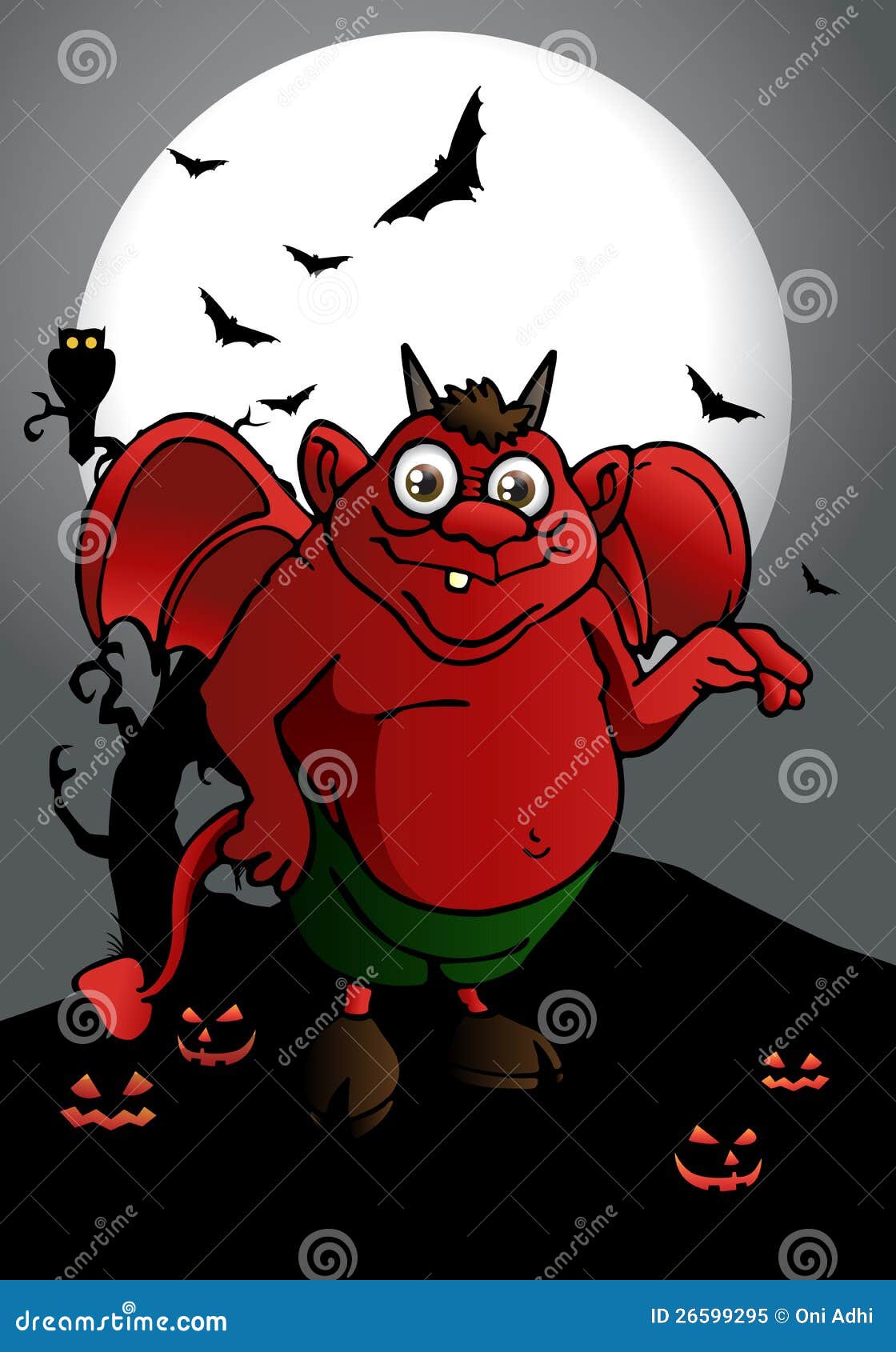 Red devil stock illustration. Illustration of figure - 26599295