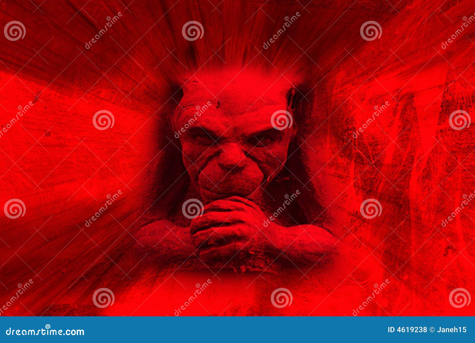 Red devil stock photo. Image of abstract, gargoyle, carved - 4619238