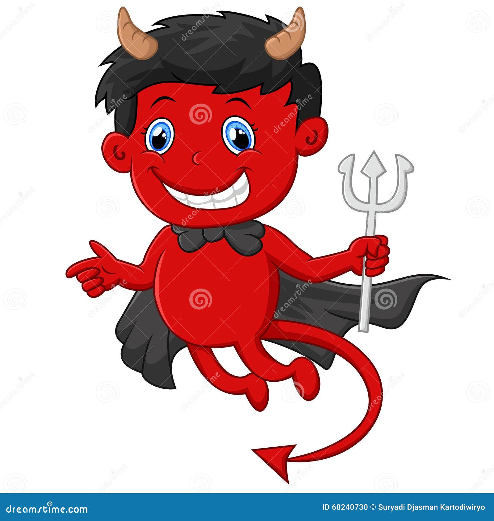 Red devil cartoon stock illustration. Illustration of tail - 60240730