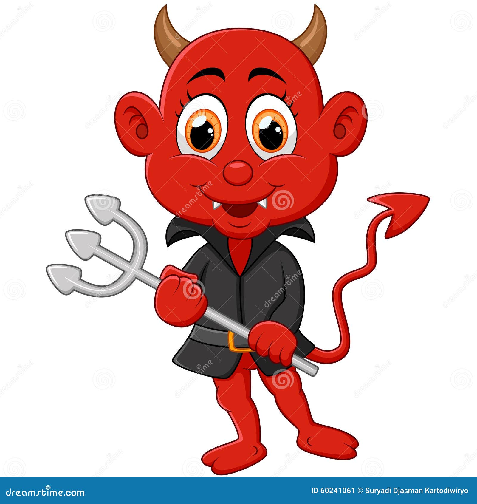 Red devil cartoon stock illustration. Illustration of creature - 60241061