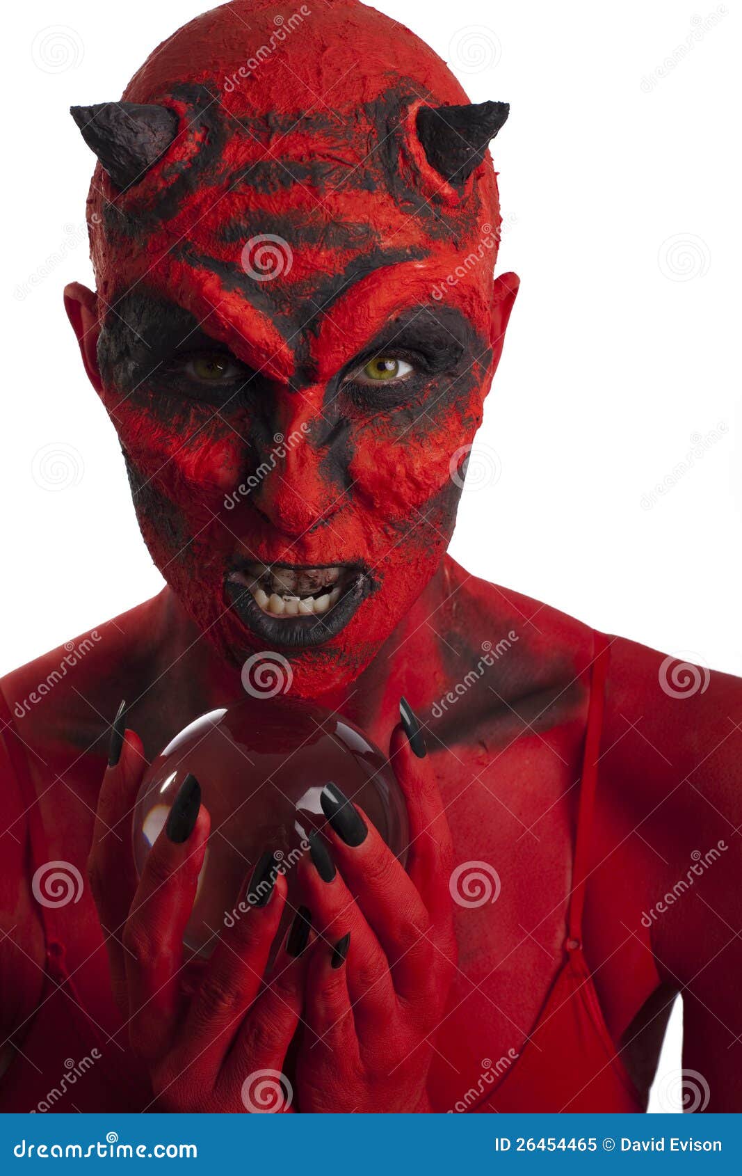 Bald Red Devil Isolated Stock Image | CartoonDealer.com #12042199