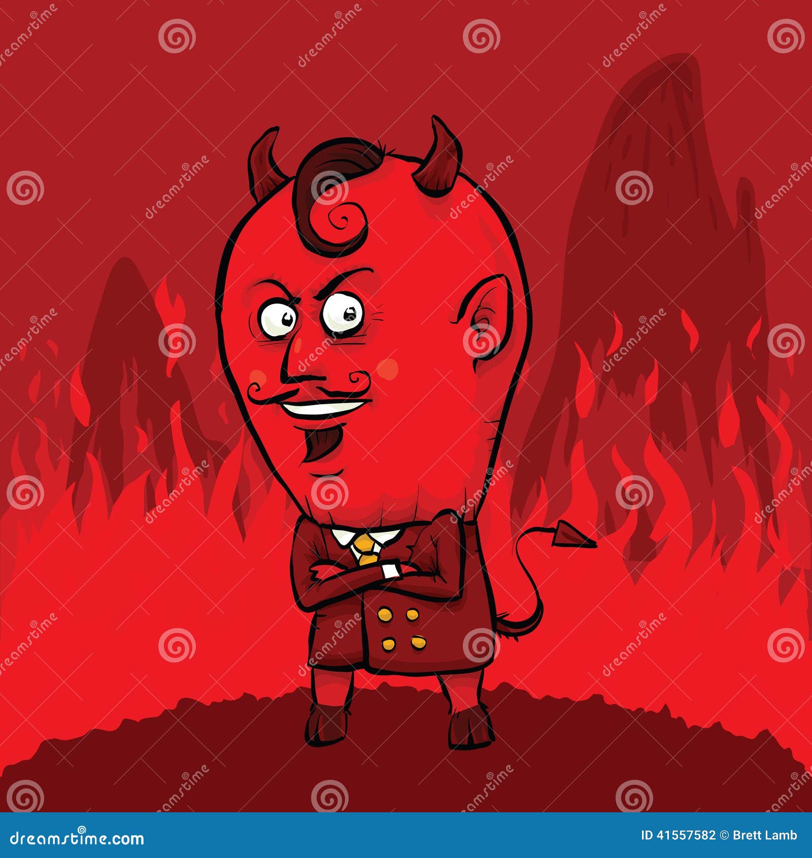 Red Devil stock illustration. Illustration of devil, adult - 41557582