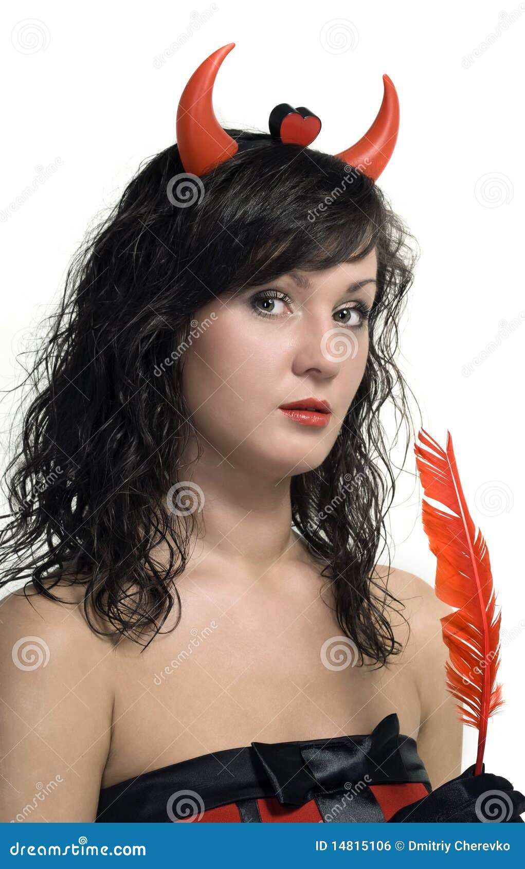 Red devil girl stock photo. Image of business, devil - 14815106