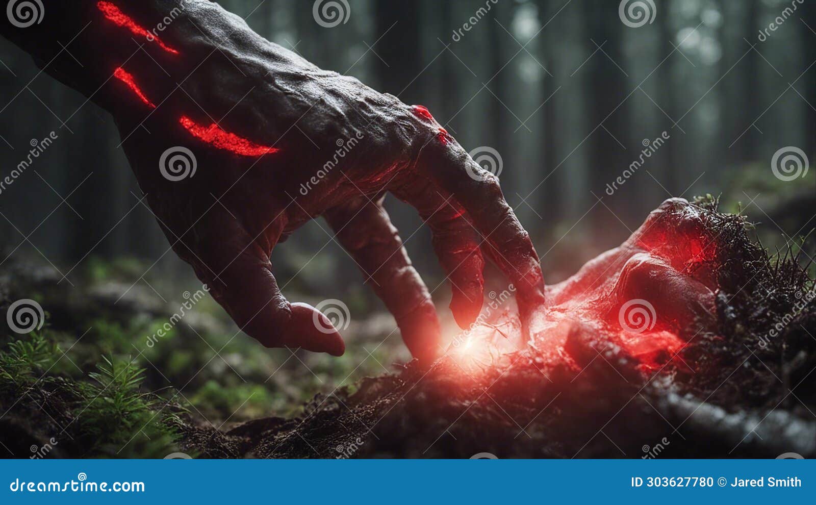 Red Devil Hand a Demon Zombie Hand that Has Been Enhanced and Modified ...