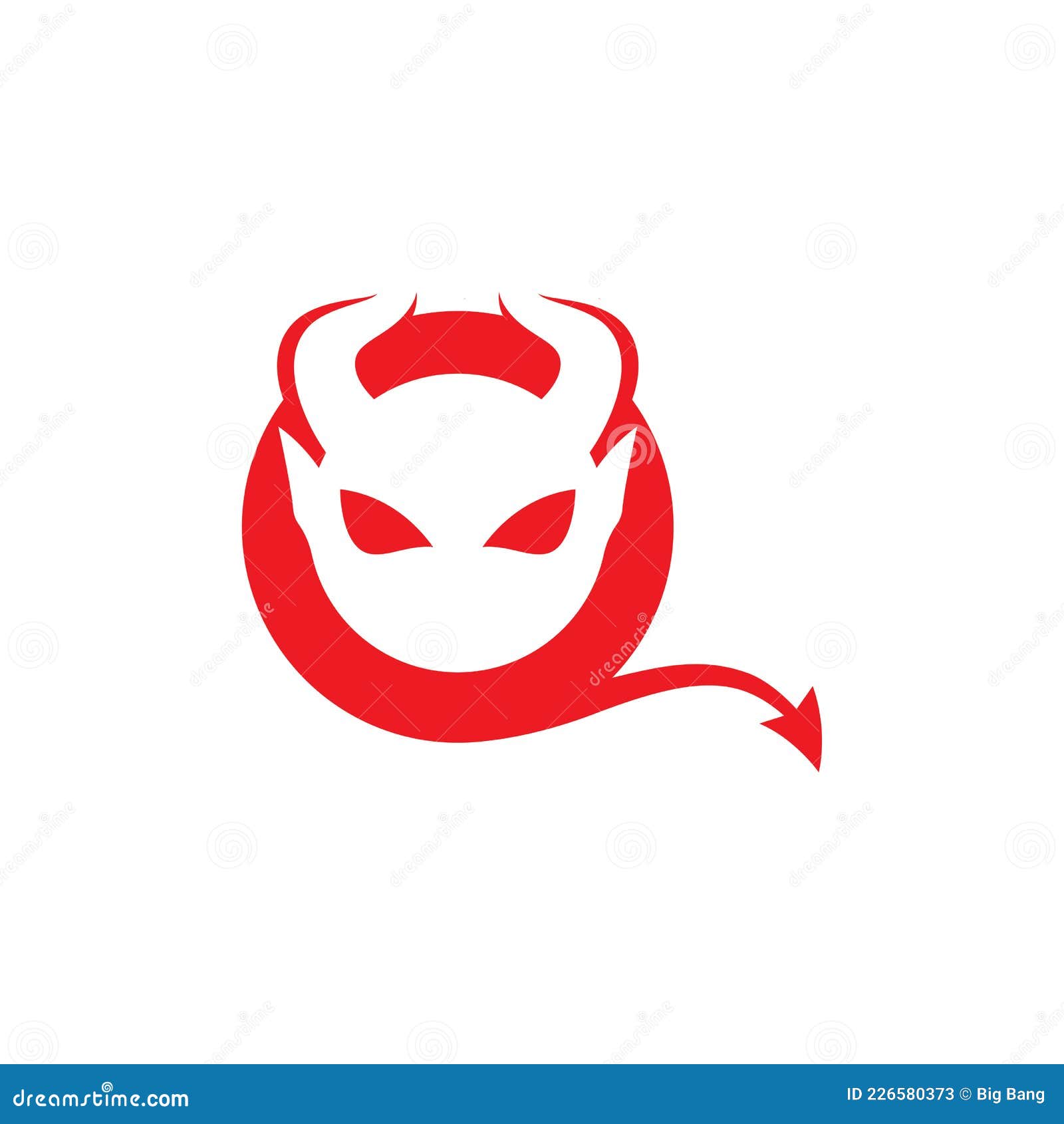 Red Devil Logo Vector Icon Template Stock Vector - Illustration of ...