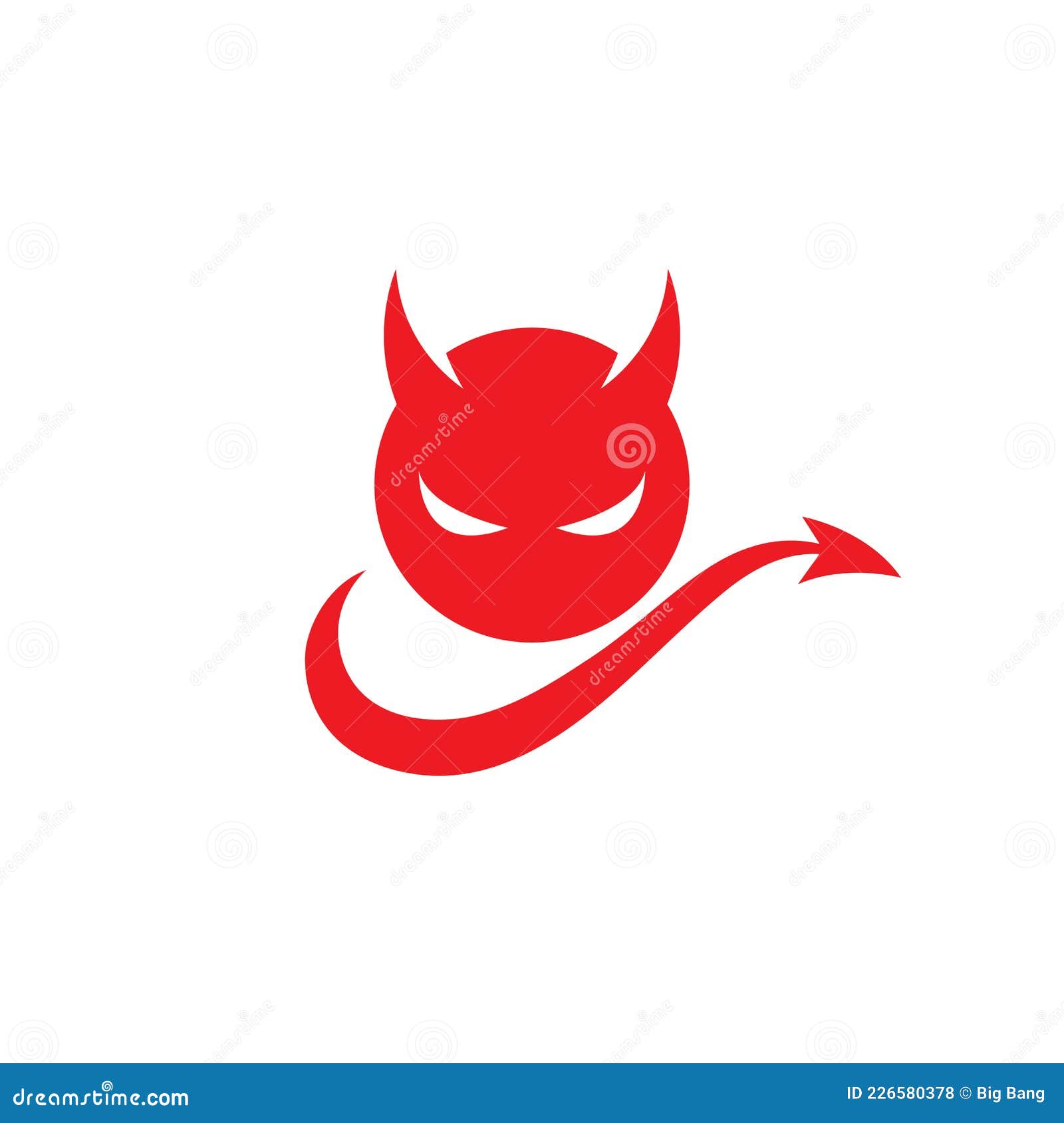 Red Devil Logo Vector Icon Template Stock Vector - Illustration of ...