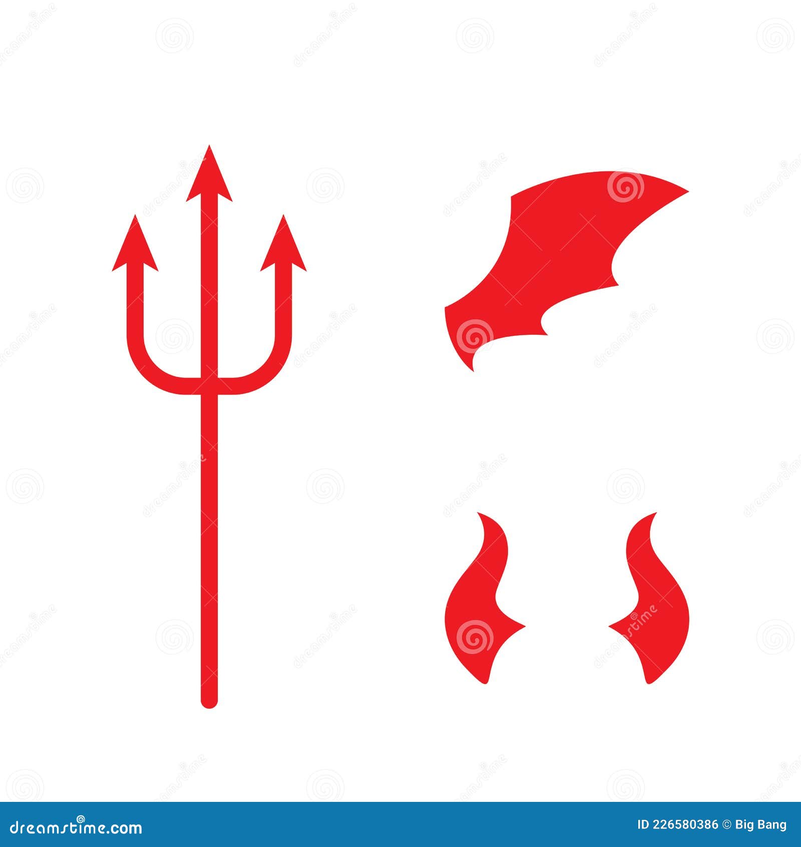 Red Devil Logo Vector Icon Template Stock Vector - Illustration of ...