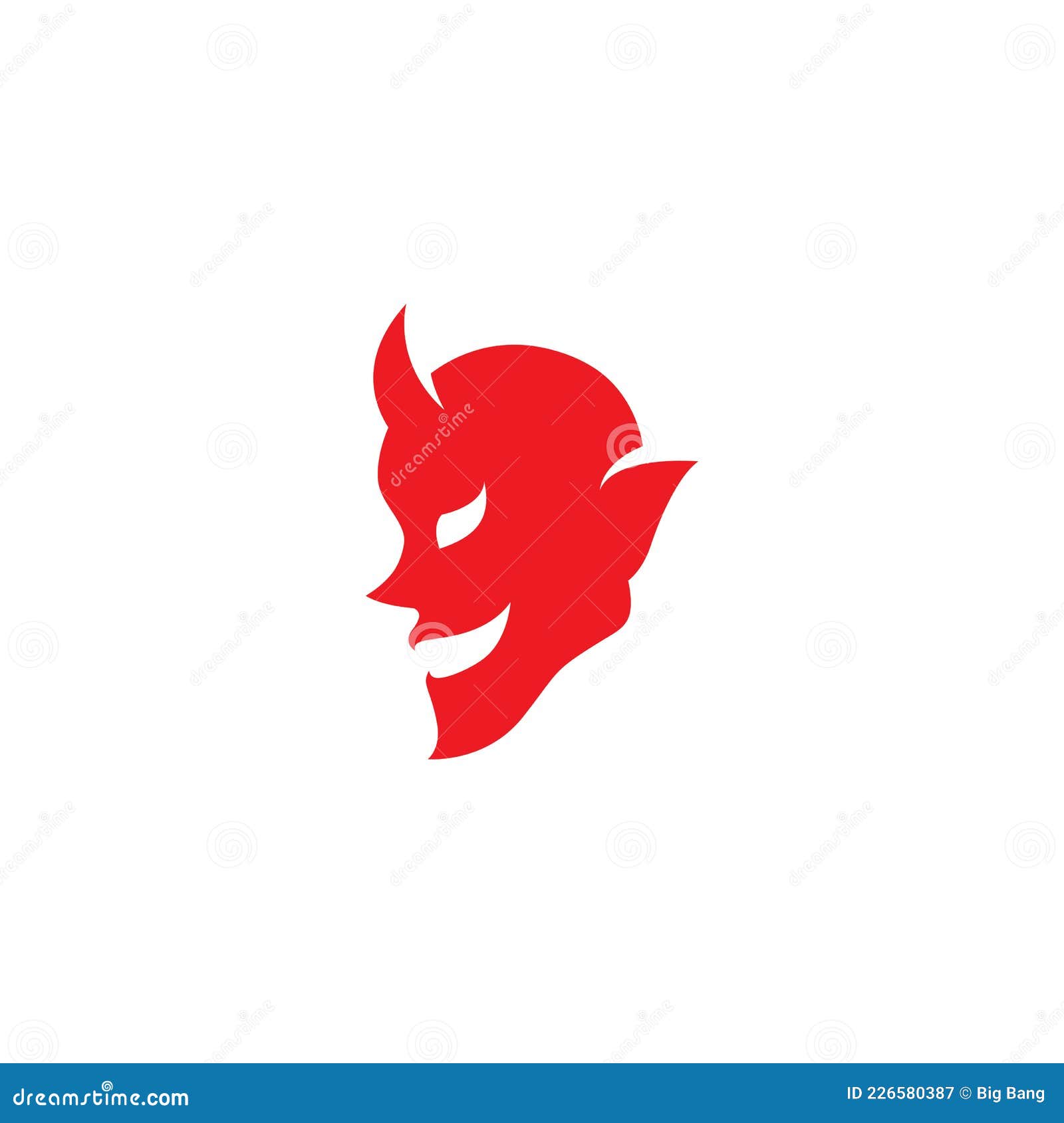 Red Devil Logo Vector Icon Template Stock Vector - Illustration of ...