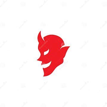 Red Devil Logo Vector Icon Template Stock Vector - Illustration of ...