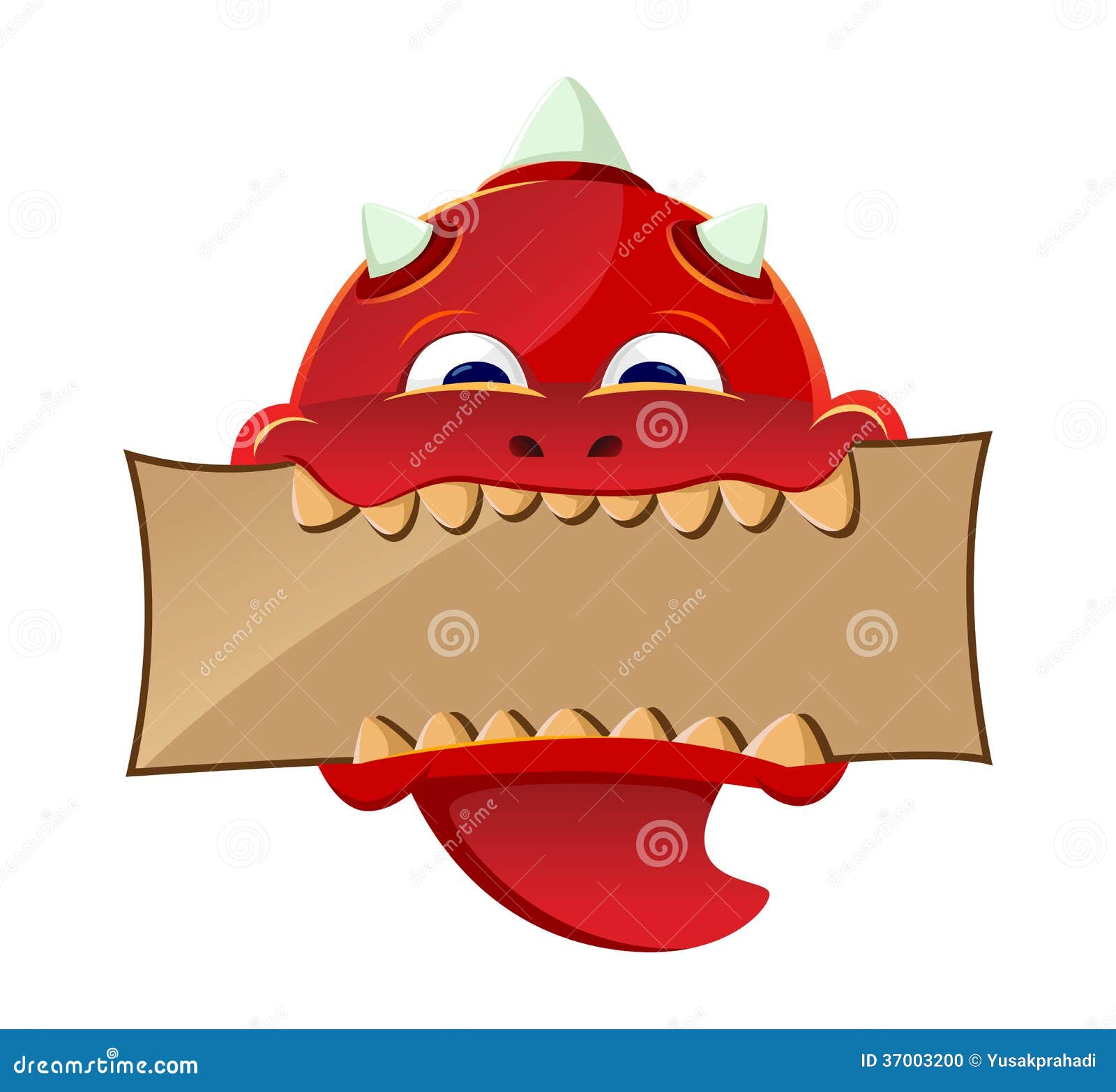 Red Devil Mascot stock vector. Illustration of teeth - 37003200