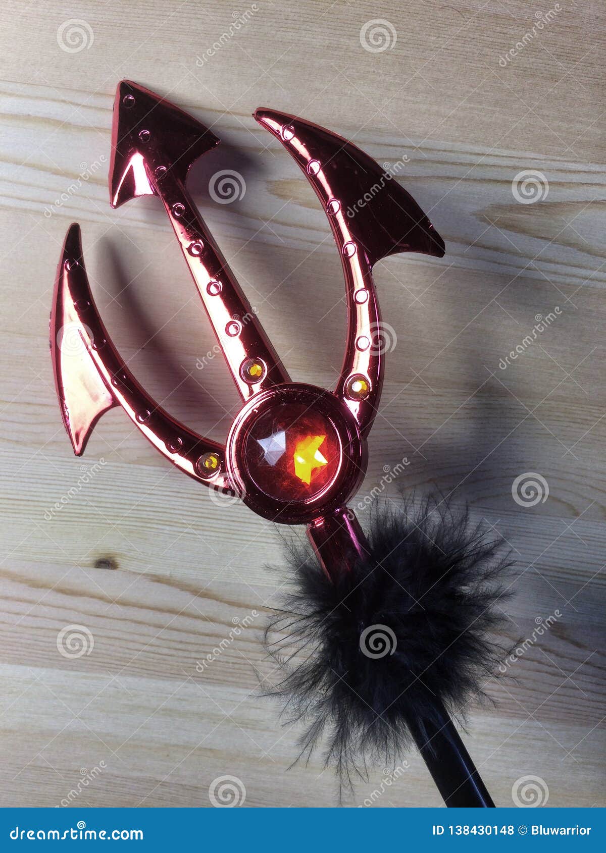 Red Devil`s Fork with Sparkingly `stones Stock Photo - Image of surface ...