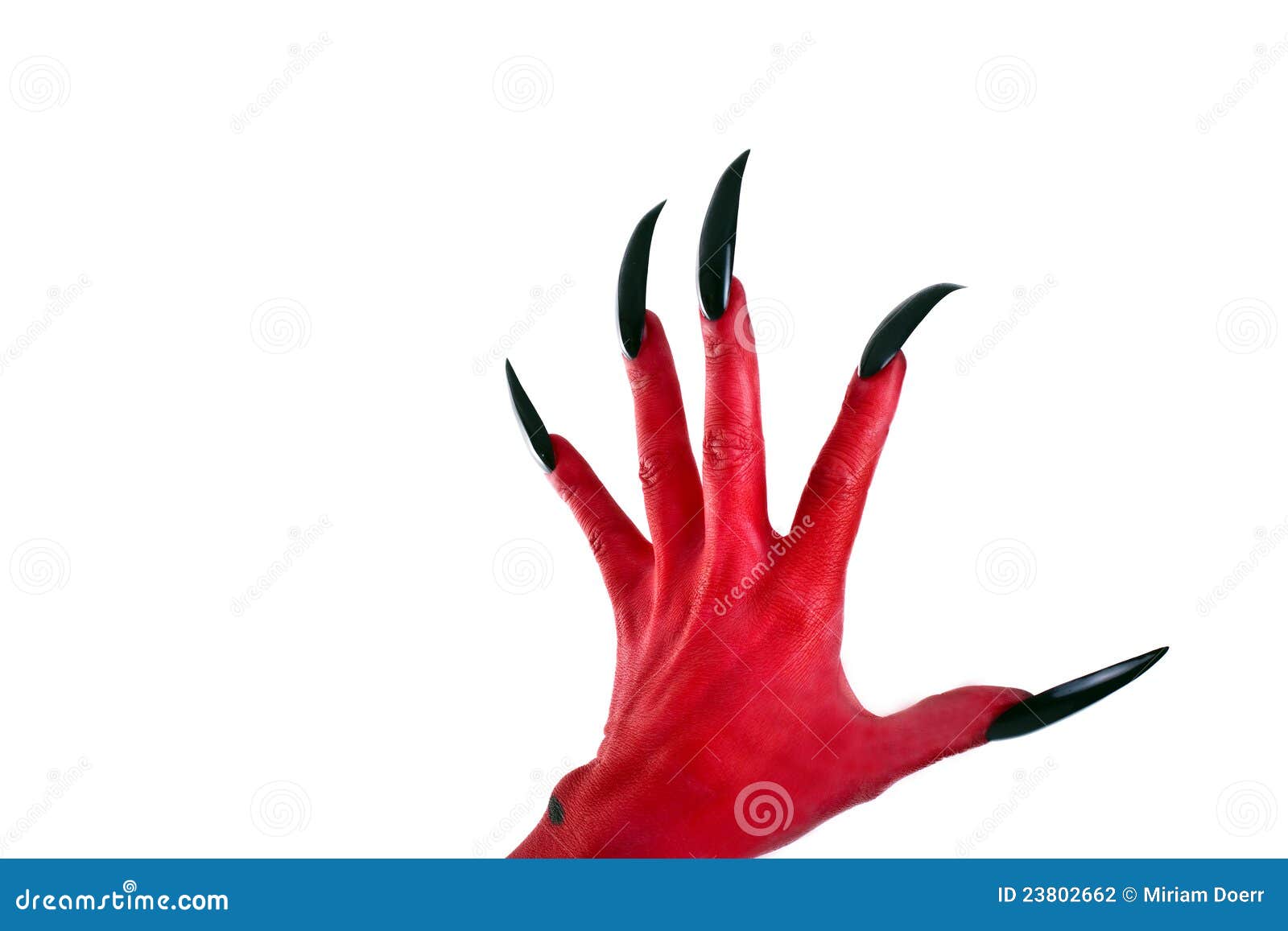 Red devilÂ´s hand stock photo. Image of hell, fingers - 23802662