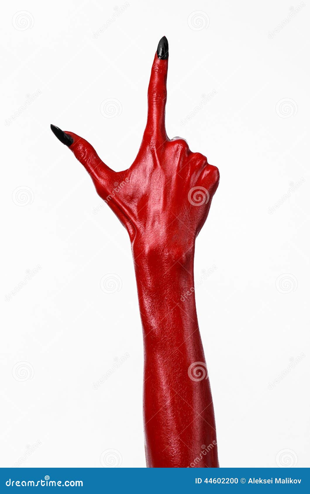 Red Devil S Hands with Black Nails, Red Hands of Satan, Halloween Theme ...