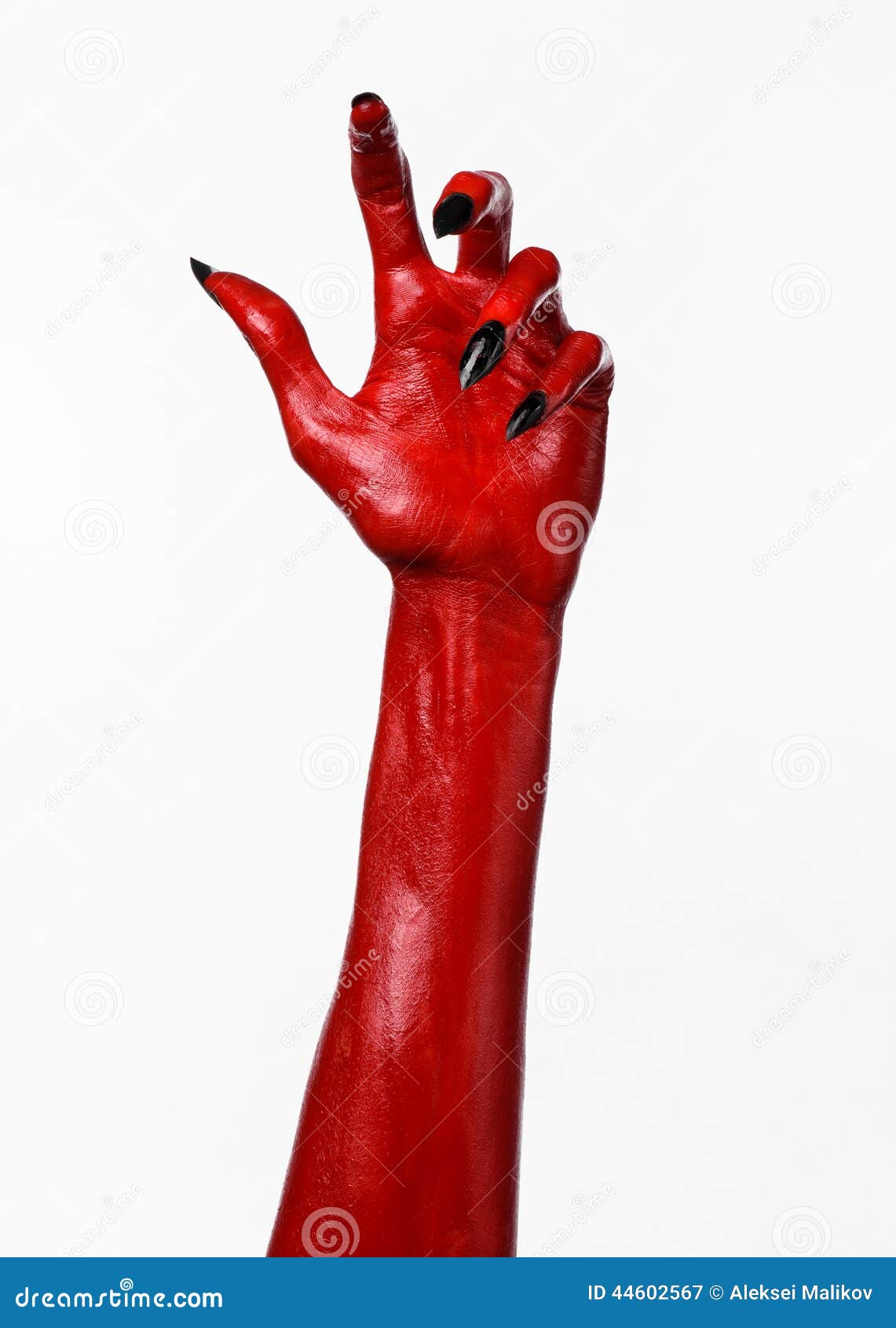 Red Devil S Hands with Black Nails, Red Hands of Satan, Halloween Theme ...