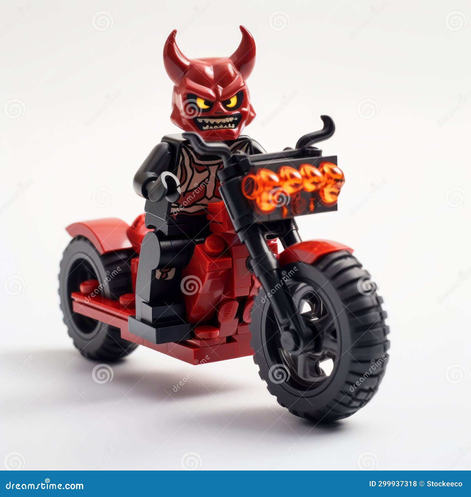 Demonic Lego Motorcycle with Devil Figure - Intricate Design and ...