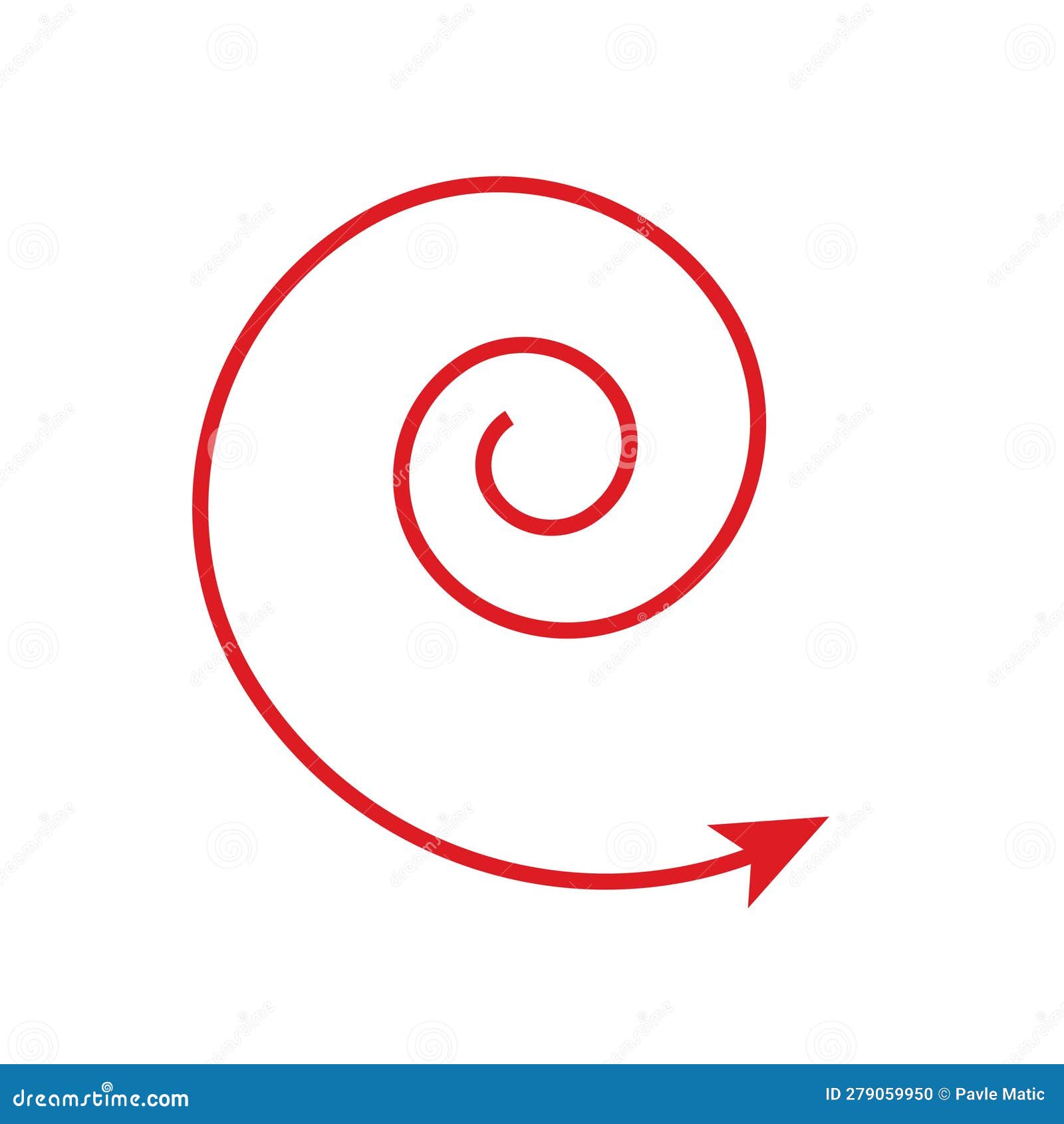 Red Devil Tail Isolated On White Background. Cartoon Style. Clean And ...