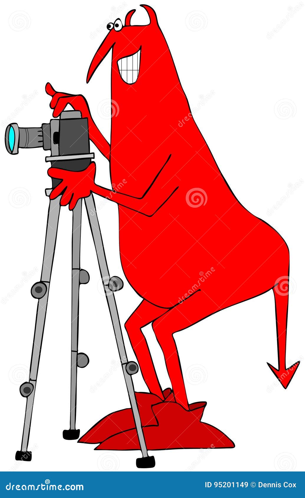 Red Devil Taking Photograph Stock Illustrations – 2 Red Devil Taking ...