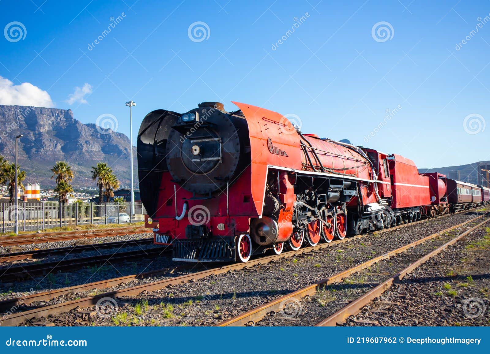 Red Devil Train Standing at the Tanker Basin in Cape Town. Editorial ...