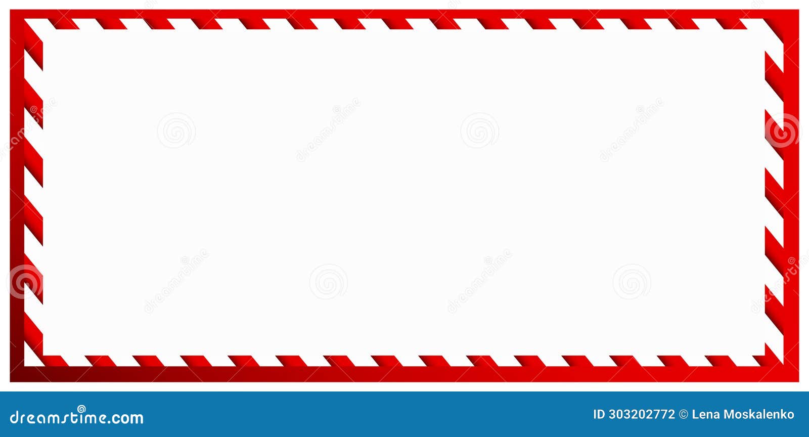 Red Diagonal Bands Along the Perimeter of the Sheet with White ...