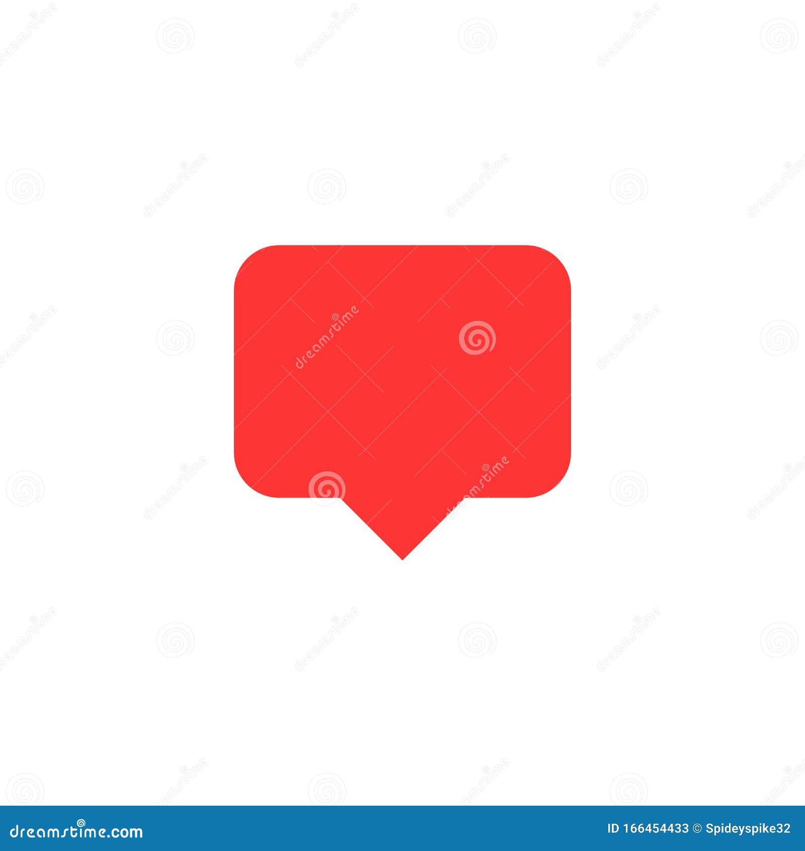 Red Dialog Box. Isolated Vector Illustration Stock Vector ...