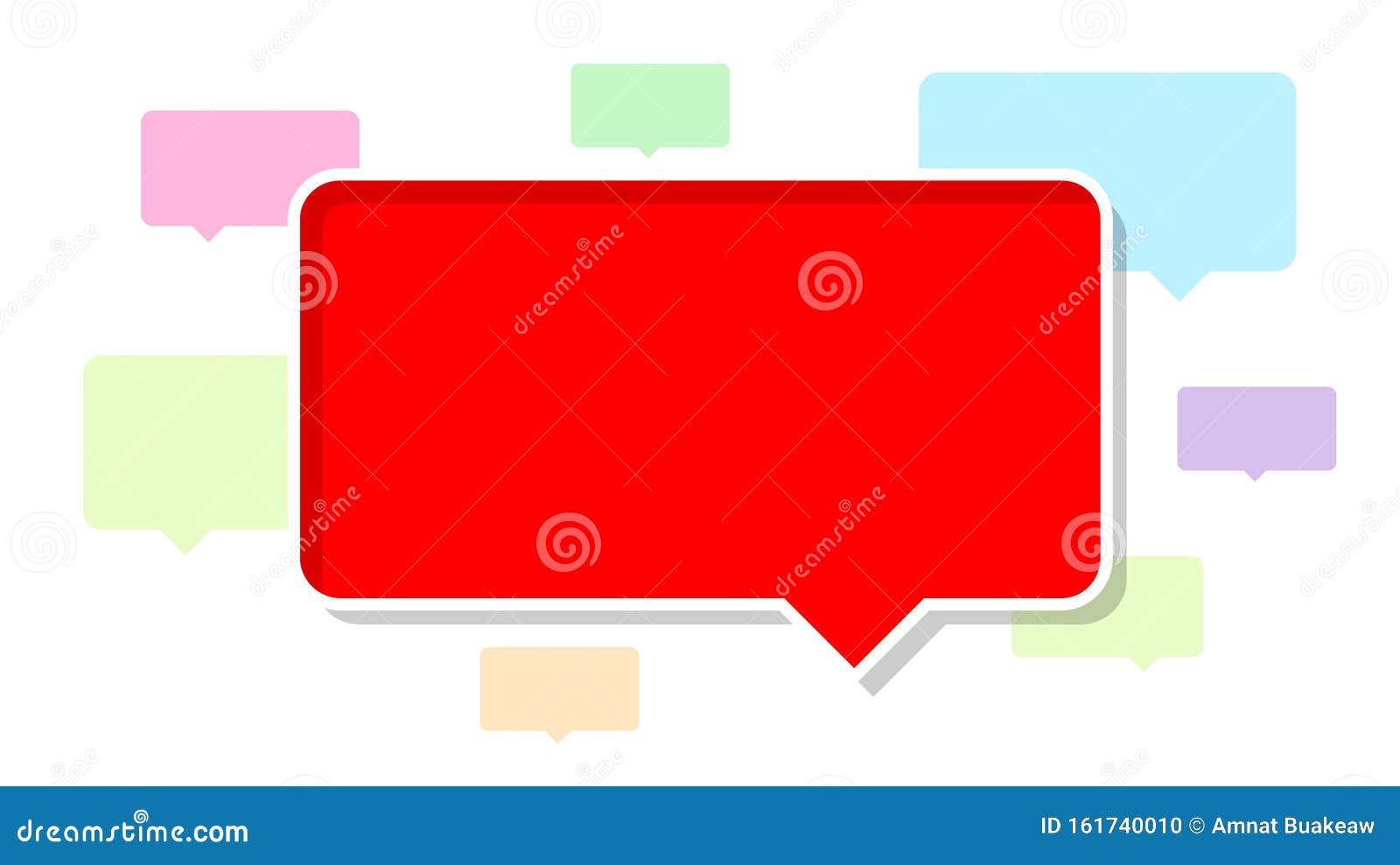 Red Dialog Frame for Copy Space, Speech Bubble Red, Speech Dialog Red ...
