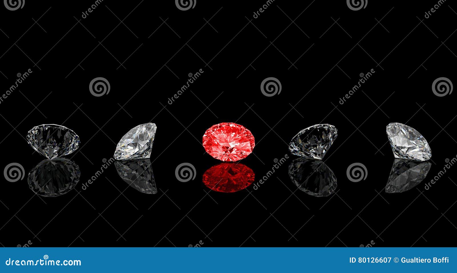 Red diamond classic cut stock illustration. Illustration of white ...