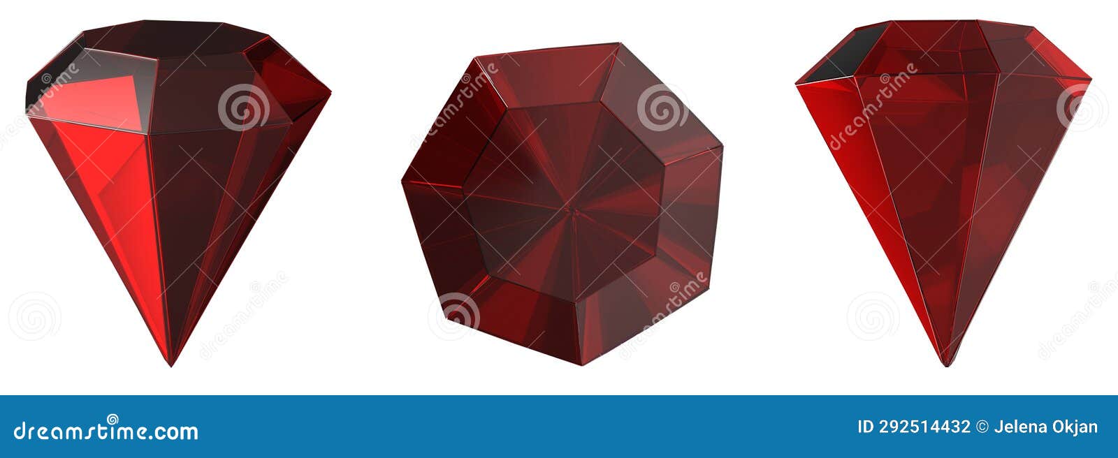 Red Diamond stock photo. Image of graphic, rich, dimensional - 292514432