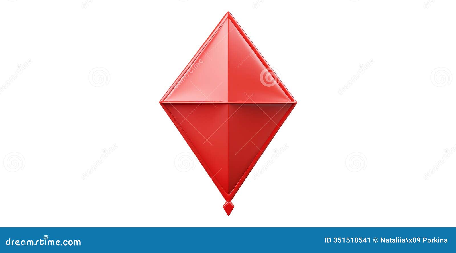 Kite On Transparent Background, Png Illustration, Photorealistic Bright ...