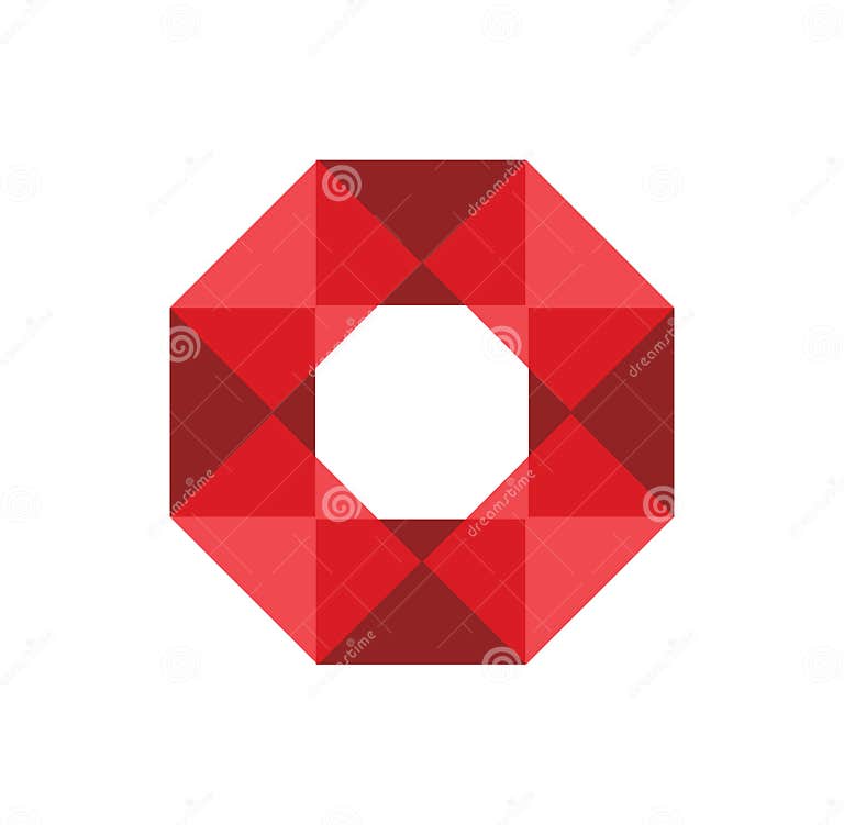 Red Diamond Symbol. Red Diamond Logo Icon Vector Stock Vector ...