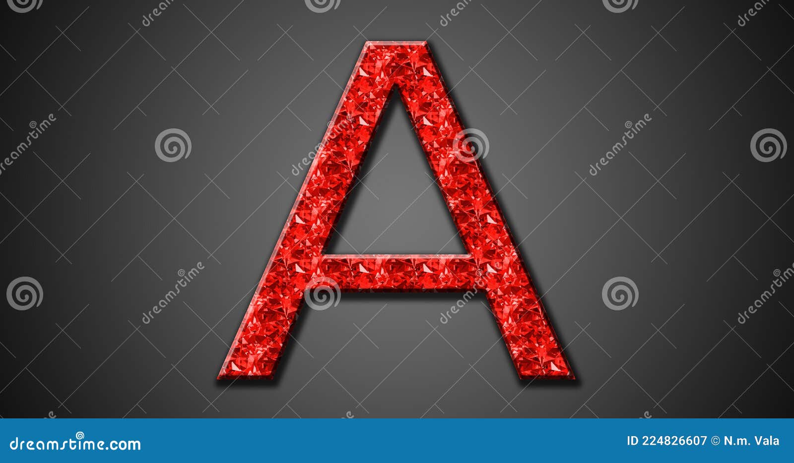 Red Diamond Texture a Font,a Letter Stock Illustration - Illustration ...