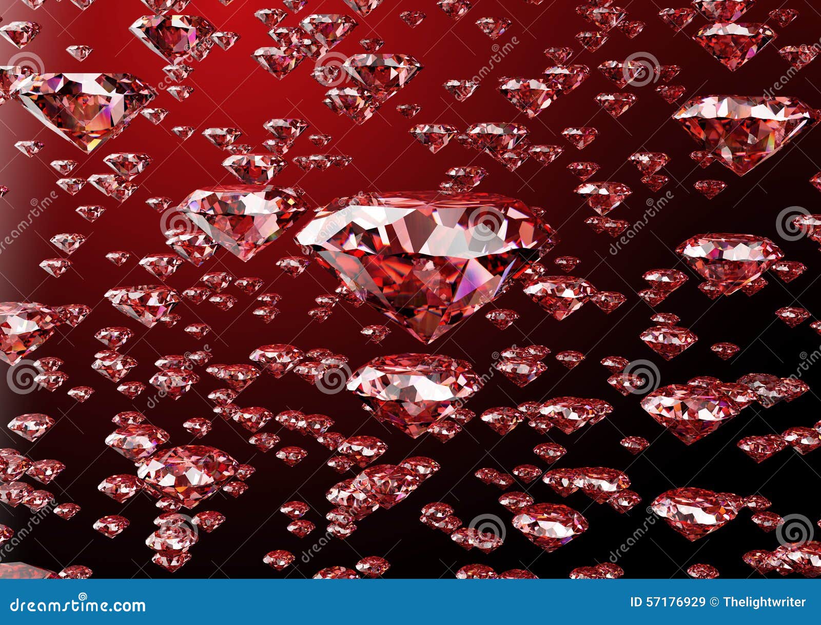 Red Diamond on White Background with Clipping Path Stock Illustration ...