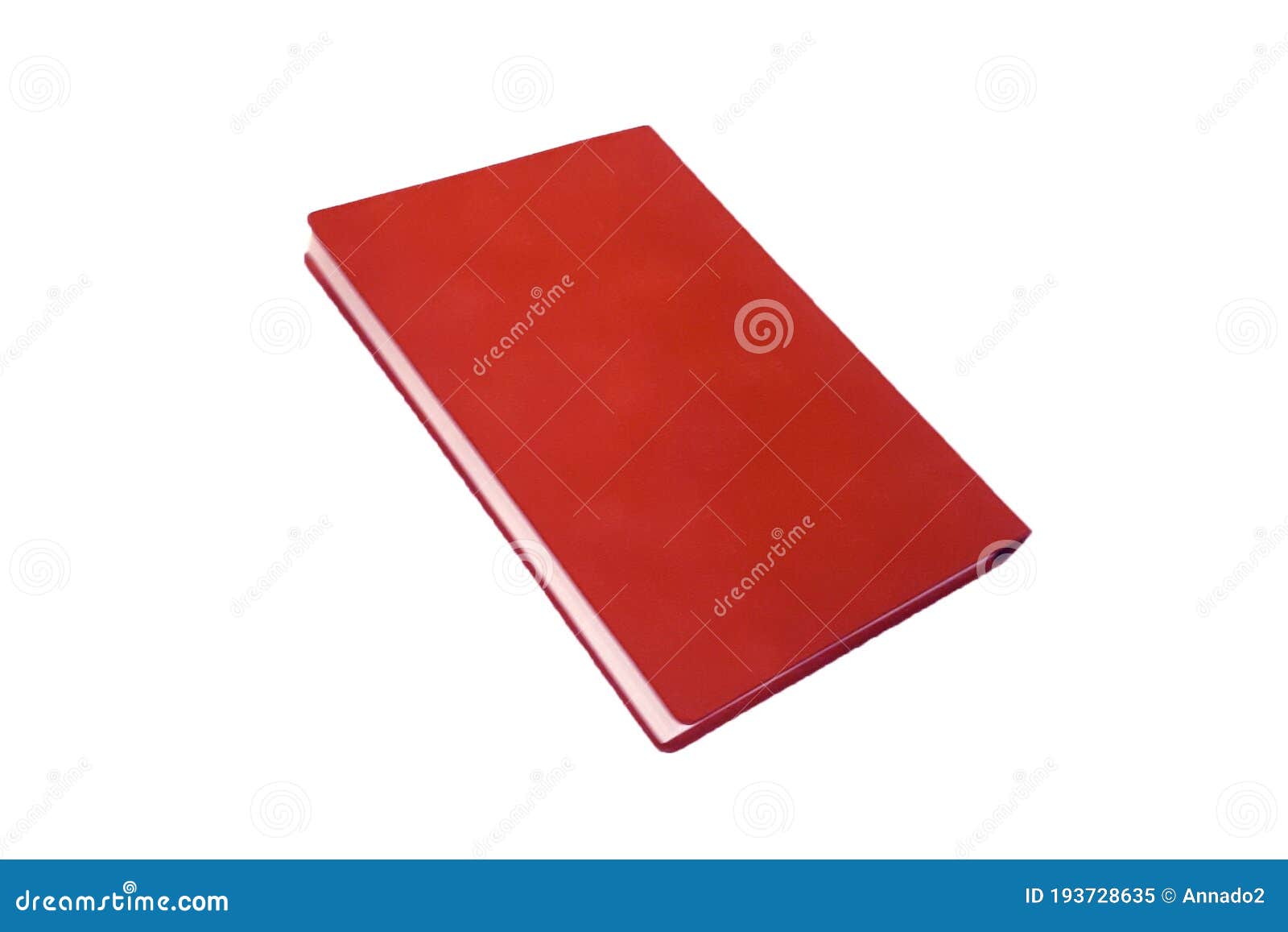 Red Diary, Isolate on White Background Close Up Stock Image - Image of ...