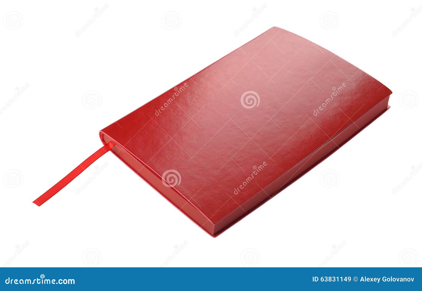 Red Diary on a White Background Stock Image - Image of isolated ...