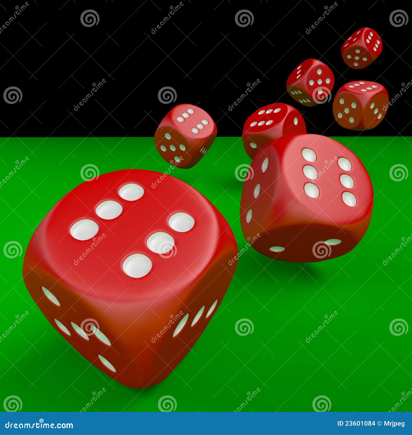Red Dice stock illustration. Illustration of rendering - 23601084