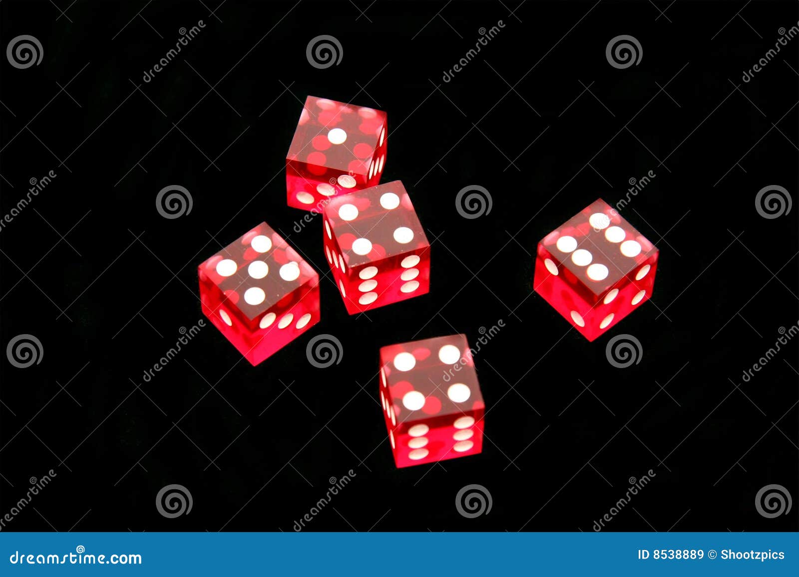 Red dice stock image. Image of game, five, black, gaming - 8538889
