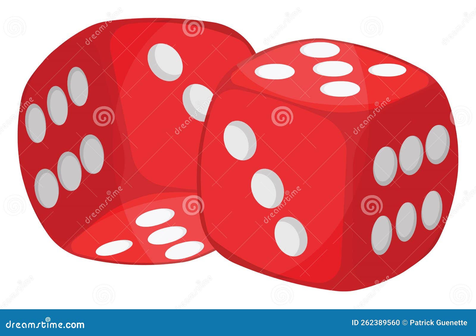 Red dice, icon stock vector. Illustration of background - 262389560