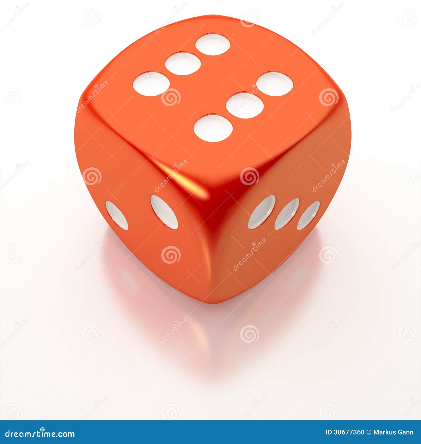 Red dice stock illustration. Illustration of isolated - 30677360
