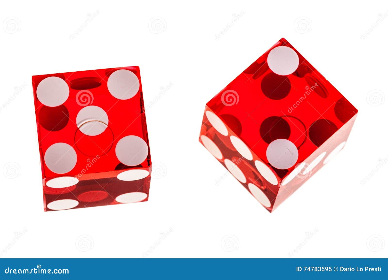Red dice isolated stock image. Image of game, gamble - 74783595