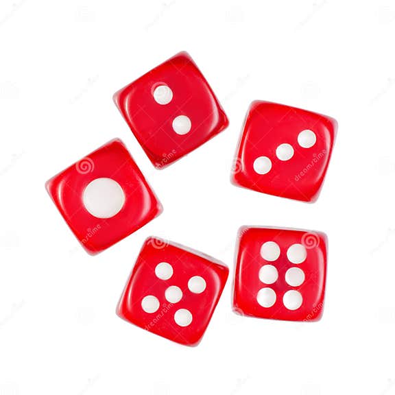 Red dice isolation stock image. Image of casino, icons - 111018933