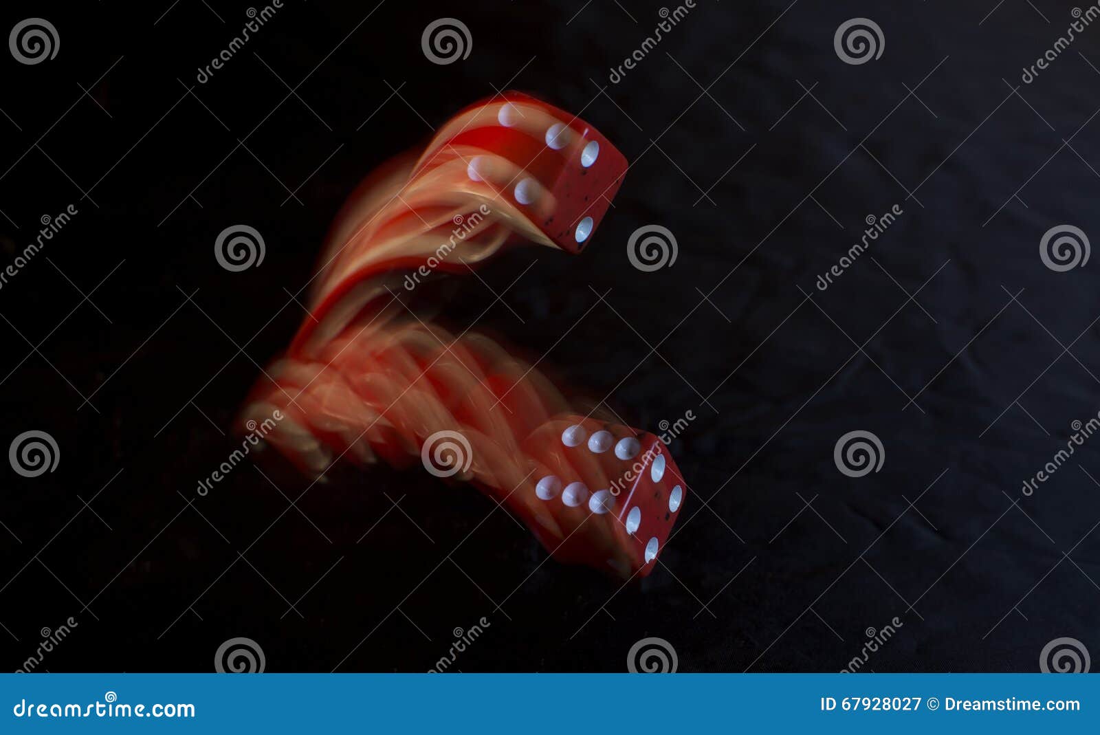 Red Dice Rolling stock image. Image of dice, motion, splashing - 67928027